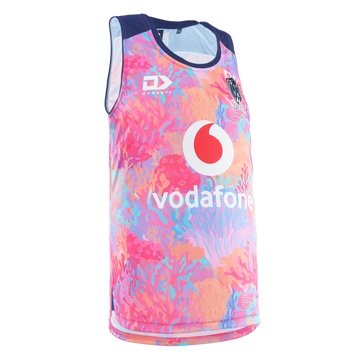 2025 Fiji Bati Mens Training Singlet - Coral