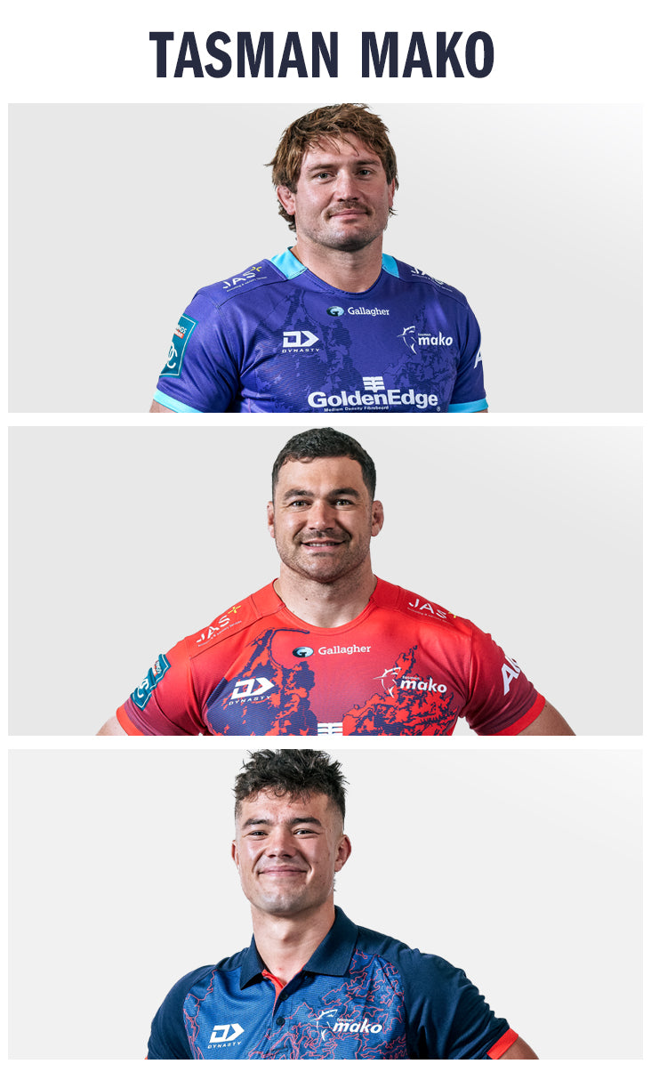 Tasman Mako Rugby Official Apparel