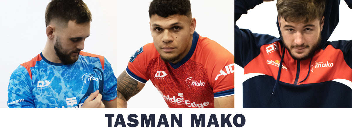 Tasman Mako Rugby Official Apparel
